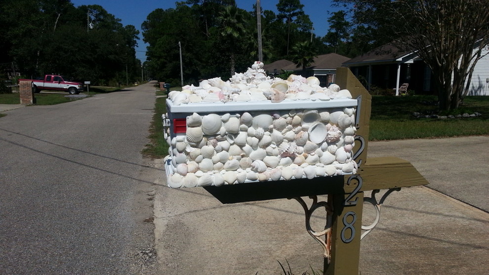 Finished our shell mailbox today.