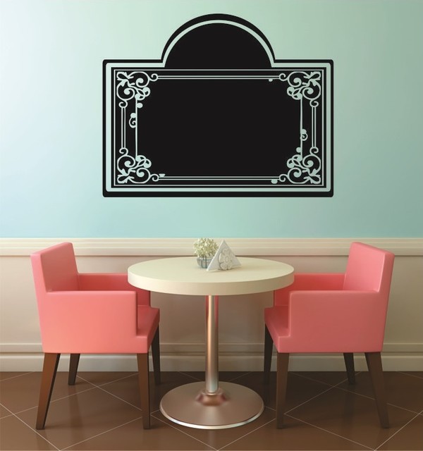 Decal, One Side Arc Rectangular Shape With Artistic Design, 20x30 ...