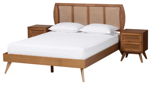 Rosalee Rattan Bedroom Set, King - Tropical - Bedroom Furniture Sets ...