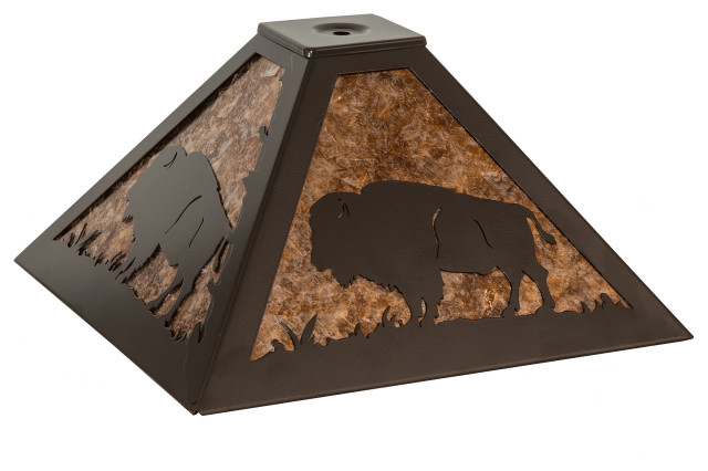 12" Buffalo Shade - Rustic - Lamp Shades - by Meyda Lighting | Houzz