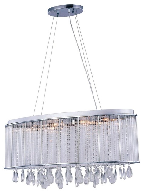 Elegant Lighting Noble Collection Chandelier, Royal Cut Crystals ...