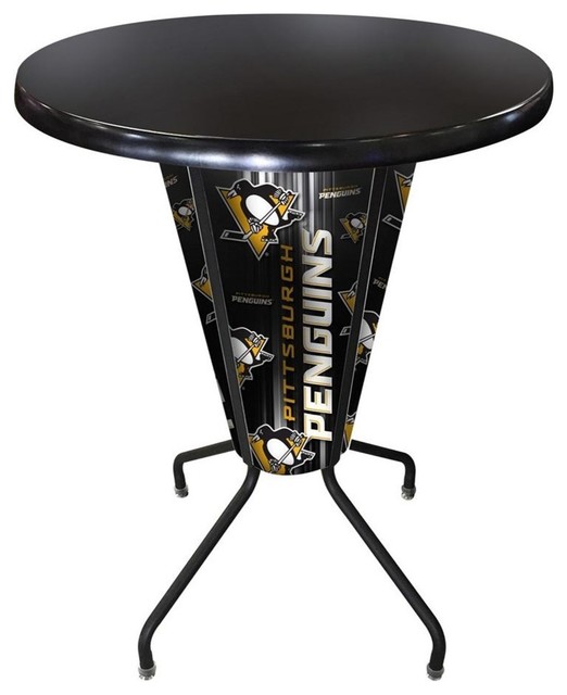 Lighted Pittsburgh Penguins Pub Table - Contemporary - Outdoor Pub And ...