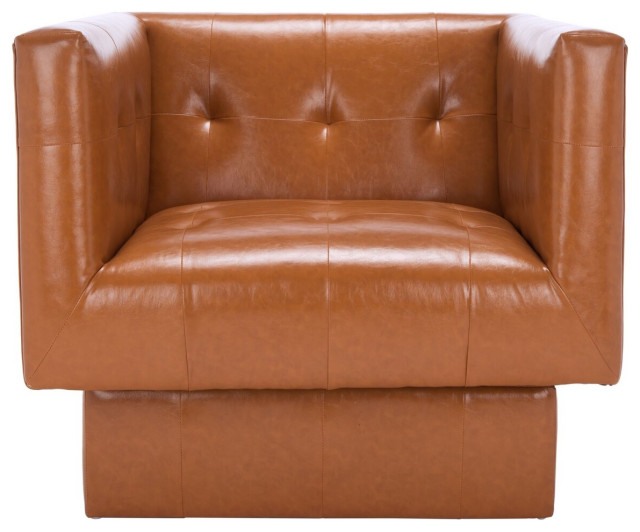Safavieh Hamlet Swivel Accent Chair, Caramel, #N/A - Contemporary ...