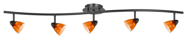 Dark Bronze Metal Serpentine, Surface Mount Light, Sl-954-5-Db/Ams ...