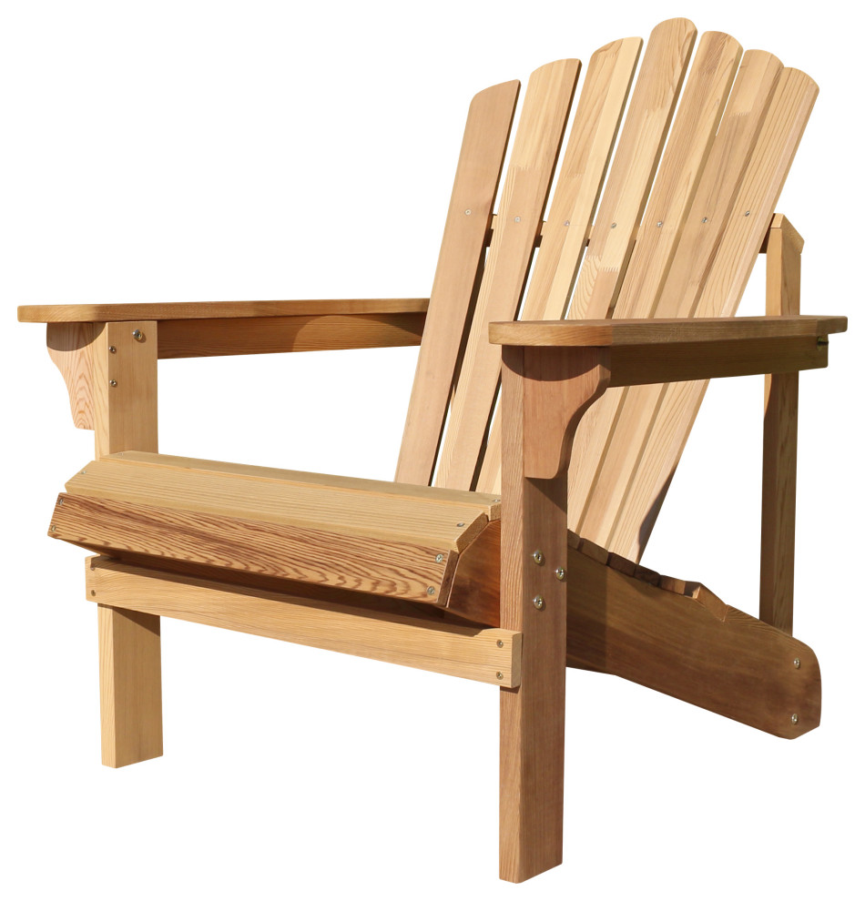 Riverside Adirondack Chair, Western Red Cedar - Transitional ...
