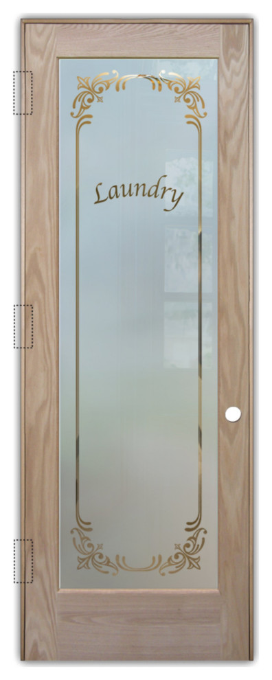 Laundry Door - Lenora - Primed - 28" x 80" - Book/Slab Door, 36" (3/0 ...