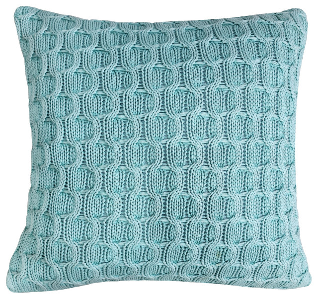 Kerry Cable Knit Pillow - Contemporary - Decorative Pillows - by Capa ...