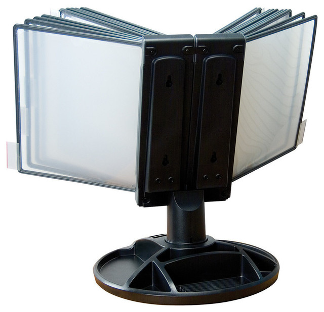 Aidata, Deluxe Rotary Base Reference Organizer, 20 Panel - Contemporary ...