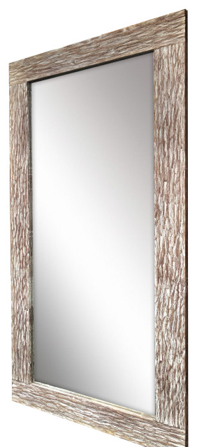 Teak White-Wash Mirror - Farmhouse - Wall Mirrors - by Idlewild Imports ...