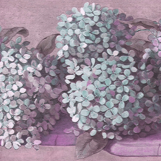 Flowers Peel and Stick Wallpaper Border 15'x7", Roll 15 ft. x 7 in ...