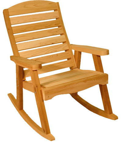 Red Cedar Rocking Chair - Traditional - Outdoor Rocking Chairs - by ...