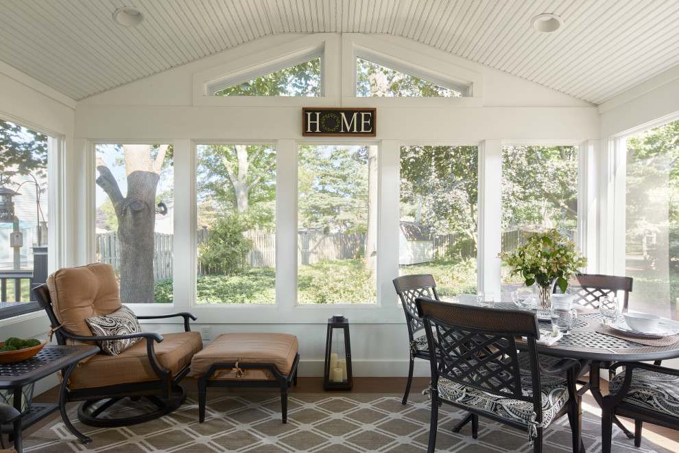 Homestyle Screen Porch and Relaxation Deck - Farmhouse - Porch ...
