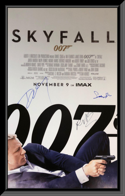 Skyfall cast signed movie poster, 27x40 inches - Contemporary - Prints And Posters - by Dream On ...