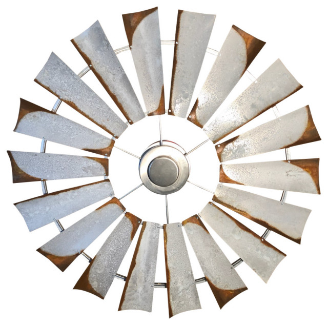 Barn Metal Windmill Ceiling Fan, The American Fan, 84" - Farmhouse ...
