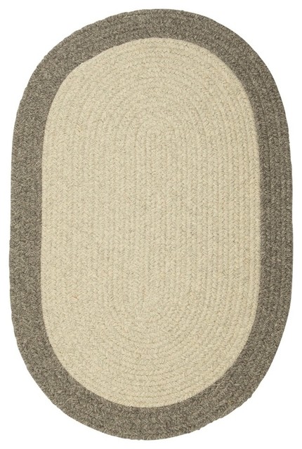 Hudson Rug, Light Gray, 7'x9' Oval, 7'x9' Oval - Contemporary - Area ...