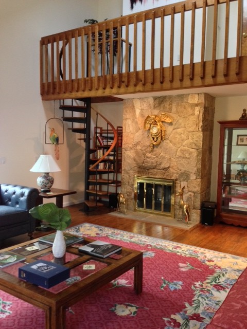 Need help picking out stools for 2 story living room