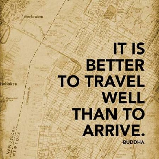 Travel Well Map Poster Print by Jace Grey - Item # VARPDXJGSQ182B1, 24 ...
