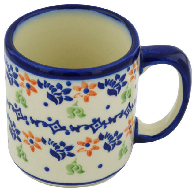 Polmedia Polish Pottery 12 oz. Stoneware Mug - Traditional - Mugs - by ...