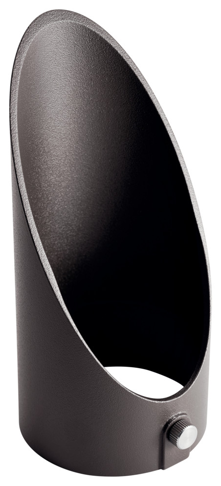 Textured Architectural Bronze LED Large Long Cowl - Lighting Hardware ...