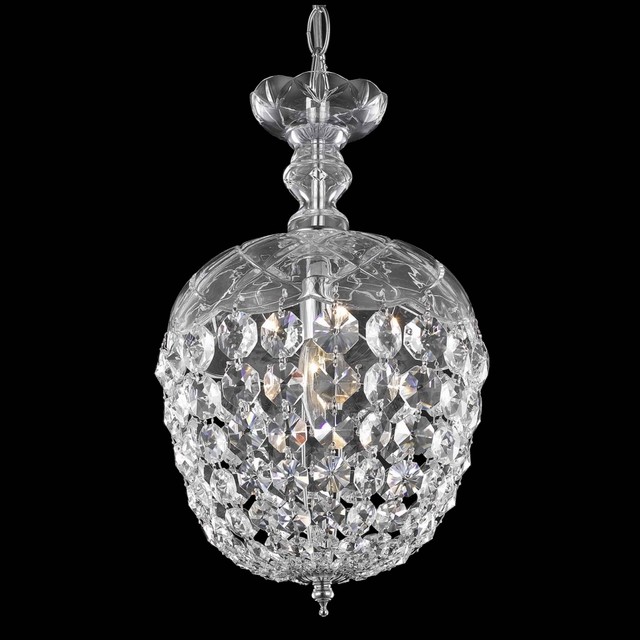 Chic Olde World Crystal Mini Pendant Chandelier Lighting - Traditional ...
