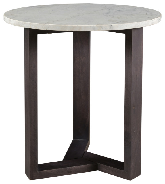 Jinxx Charcoal Grey Side Table, 20W x 20D x 20H - Transitional - Side ...