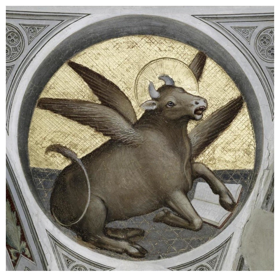 "Saint Luke As An Ox" Digital Paper Print by Giusto de Menabuoi, 18"x18 ...