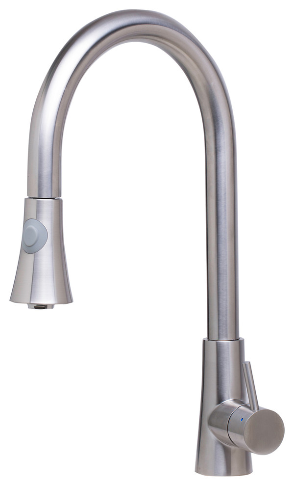 Pull Down Single Hole Kitchen Faucet - Contemporary - Kitchen Faucets ...