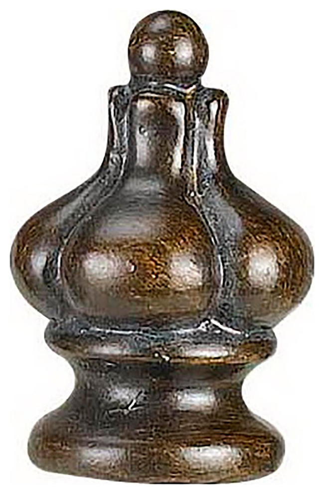 Dark Brown Resin Finial, Finials, Fa-5009C - Transitional - Lighting ...