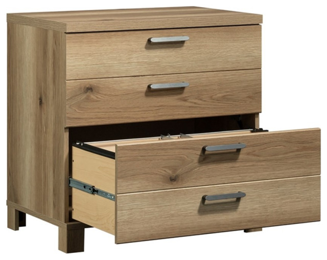 Sauder Rosedale Ranch Engineered Wood Lateral File Cabinet in Timber ...