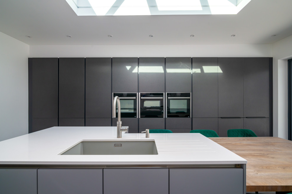 Large Family Kitchen with Island - Modern - Kitchen - London - by Admo ...