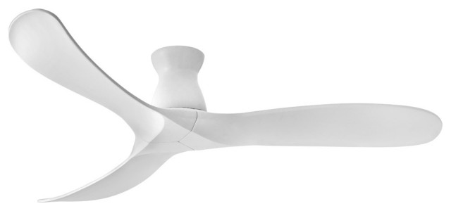 Swell Flush 60 in. Indoor Ceiling Fan, Matte White - Modern - Ceiling ...