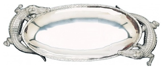 Alligator Centerpiece Tray - Contemporary - Serving Dishes And Platters ...