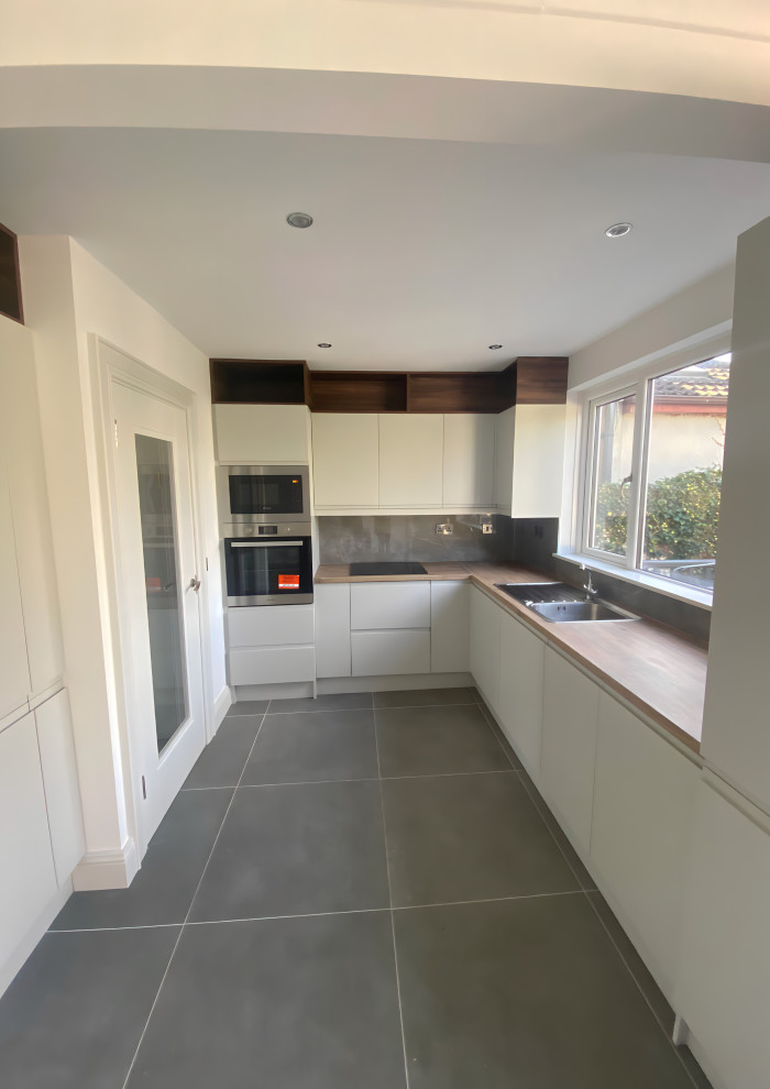 Dublin Residence - Kitchen Fit-Out Before and After - Modern - Kitchen ...