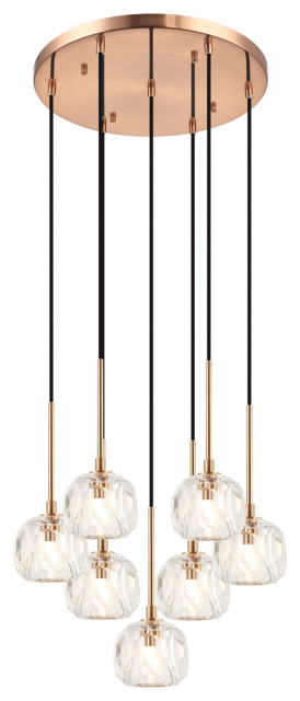 Matteo Lighting C61437AGBK Pendant, Aged Gold Brass Finish ...