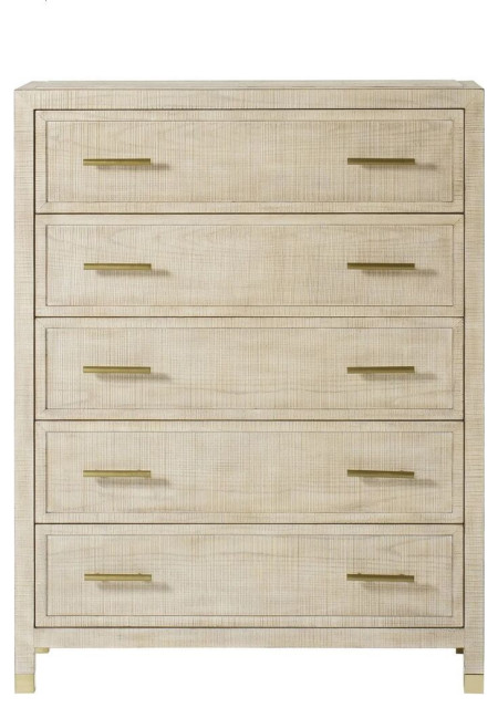 Sonder Living Classic Raffles Chest 5 Drawer - Contemporary - Dressers ...
