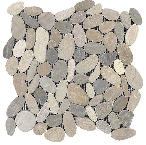 Botany Bay Pebbles Series Sliced Pebbles Tile - Jervis Bay Blend ...