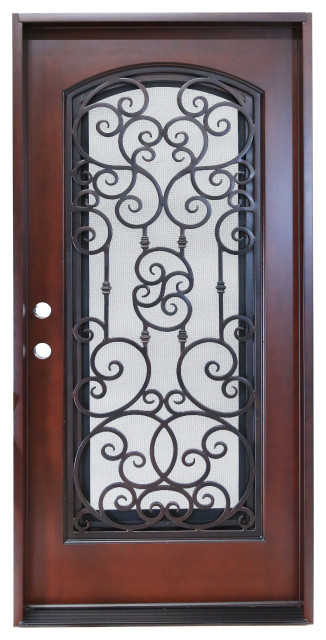 Forever Door, Exterior Front Entry Composite Door FRR02, 36"X80", Right ...