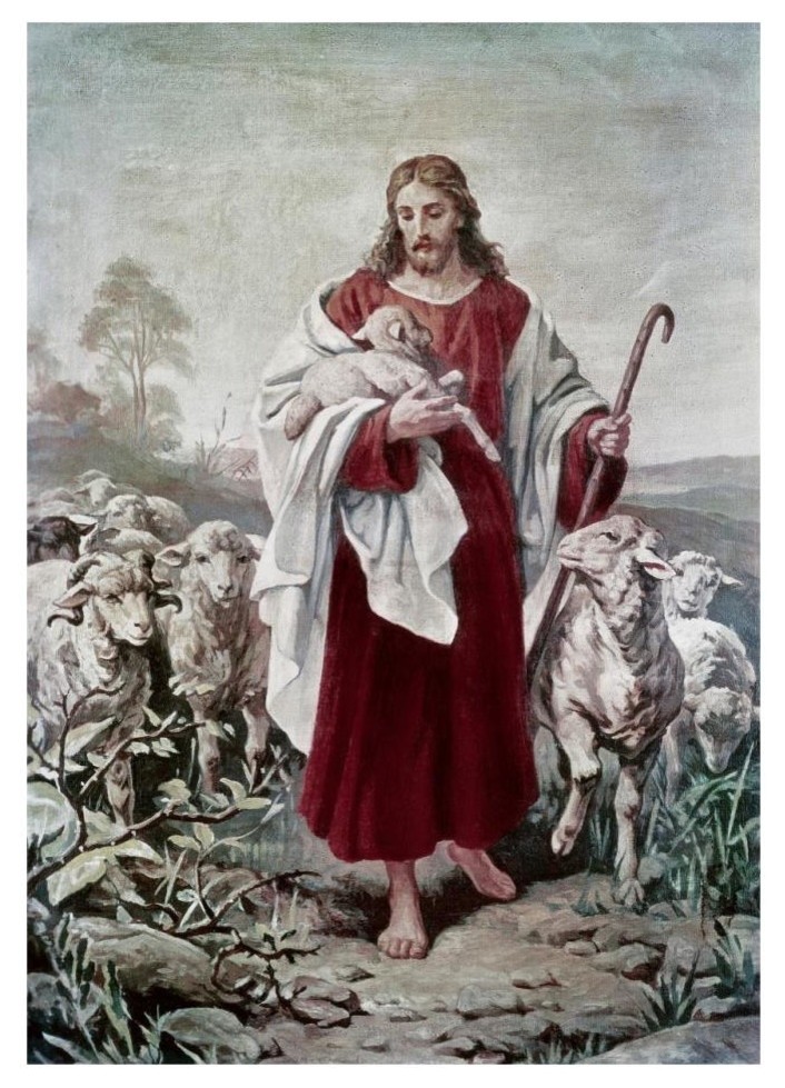 "The Good Shepherd" Digital Paper Print by Bernhard Plockhorst, 17"x24 ...