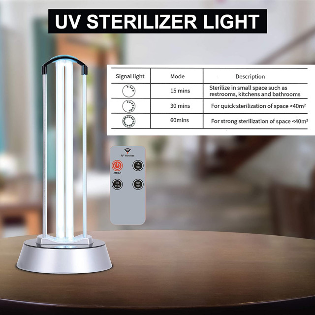 Smart UV Germicidal Disinfection Sterilization Lamp 40W With Remote ...