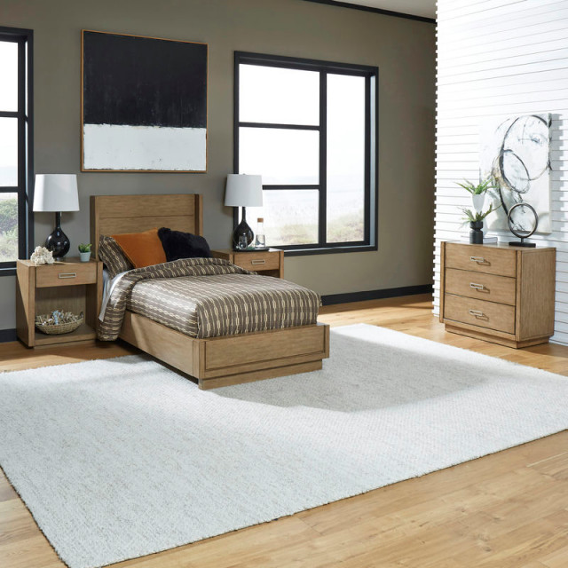 Montecito Twin Bed, Two Nightstands and Chest By Homestyles ...