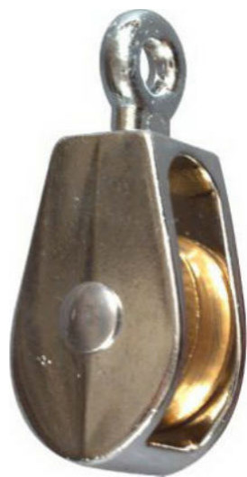 National Hardware N223-404 Fixed Eye Single Pulley, 1", Nickel Plated ...