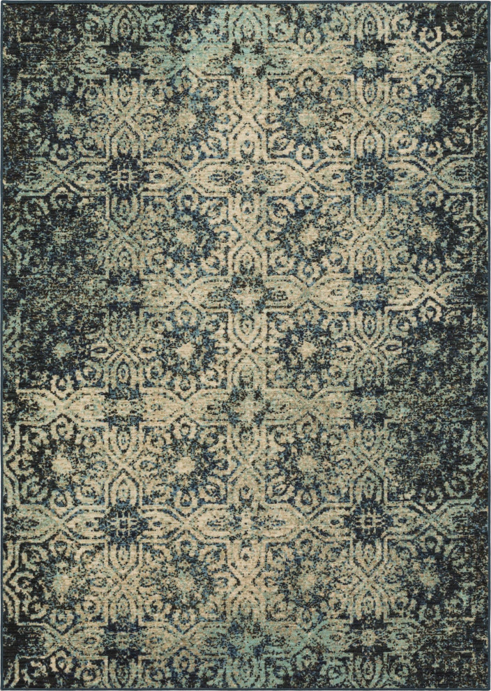 Mohawk Home Milan Navy 2' x 3' Area Rug, 7' 6" x 10' - Contemporary ...