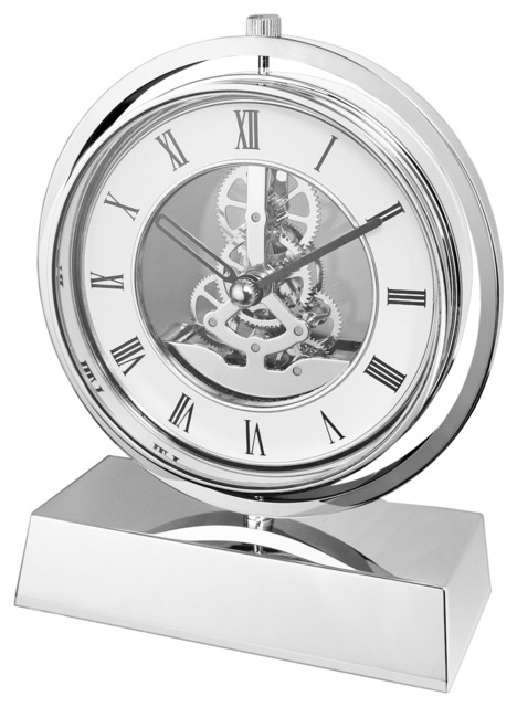 Rotating Mechanical Gear Clock - Contemporary - Alarm Clocks - by Natico