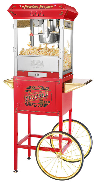 Paducah Popcorn Machine 3-Gallon Antique Popper With Cart, 8oz Kettle ...