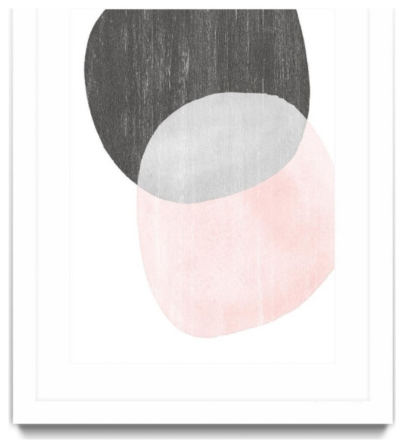 Giant Art 30x40 Shifting Spheres II Matted and Framed in Multi-Color ...