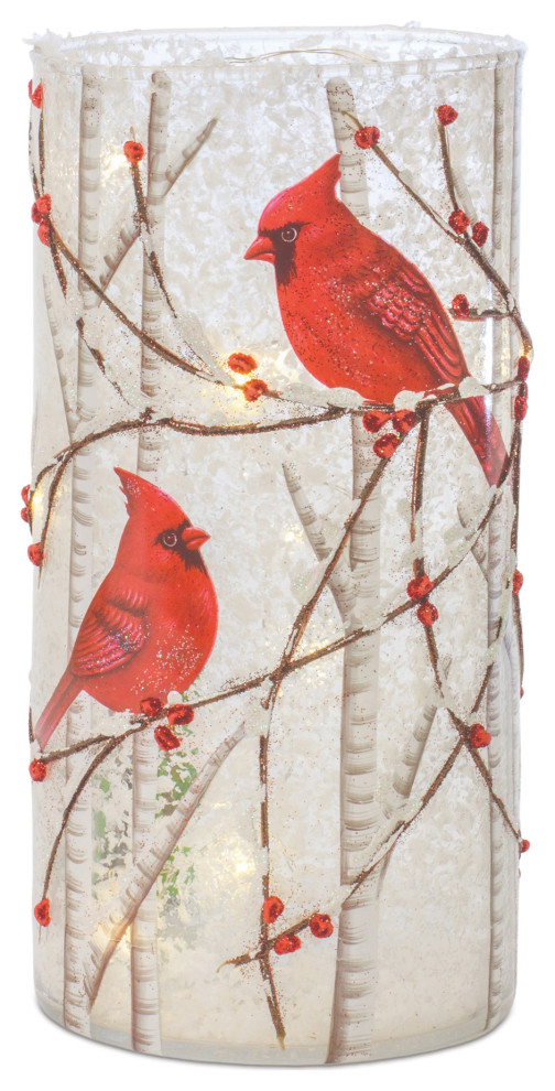 LED Cardinal Bird Luminary, Set of 2 - Traditional - Holiday Accents ...