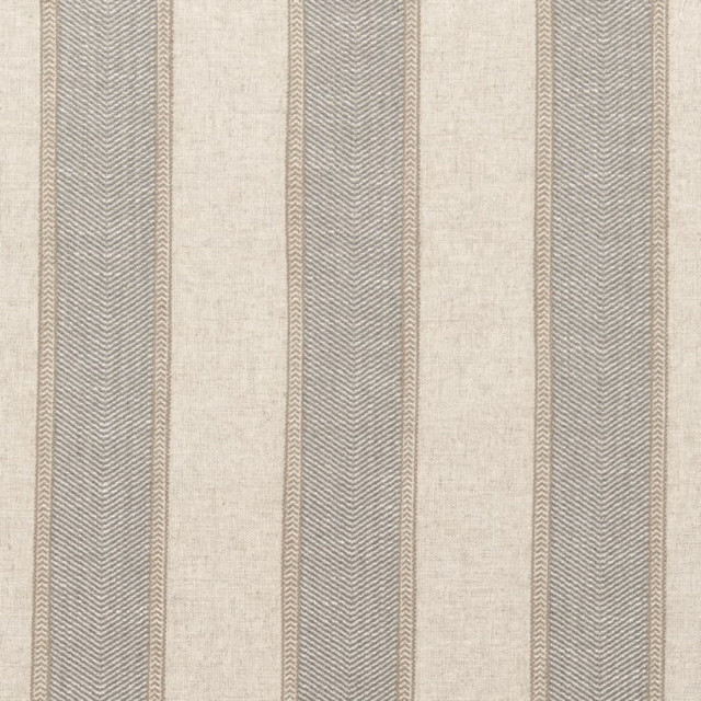 Grey Stripe woven Upholstery Fabric by the Yard - Transitional ...