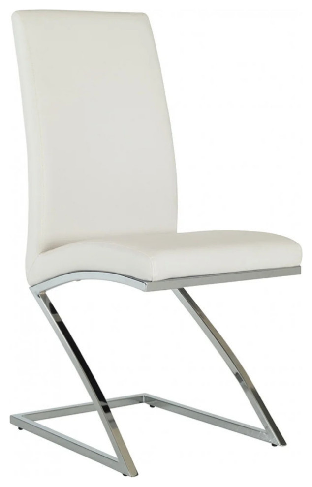 Grayson Modern White Dining Chair, Set of 2 - Contemporary - Dining ...
