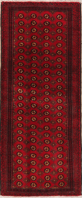 Traditional Oriental Tribal Persian Diamond Hand-Knotted Balouch Area ...