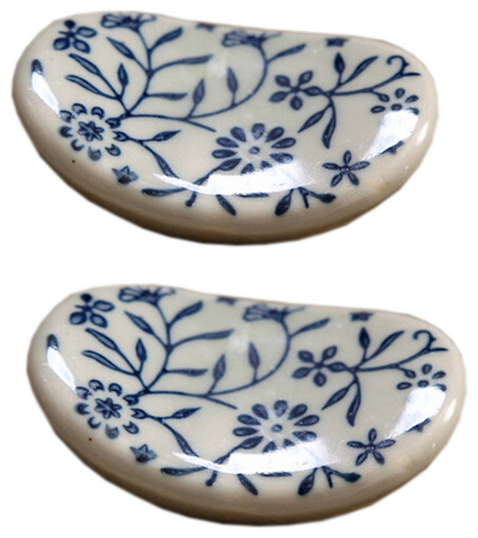 Kitchen & Dining Chopsticks rest Hand painted Ceramic Spoon rest Spoon ...